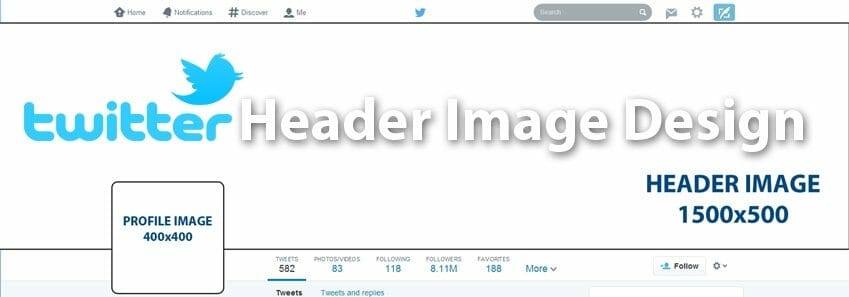 Twitter Header Image design - Custom Twitter Cover design